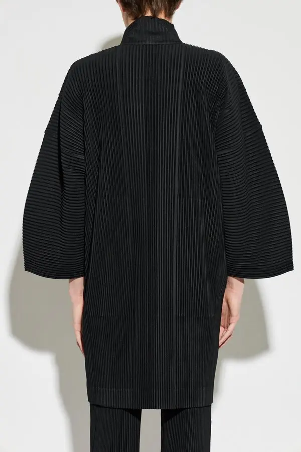 Issey Miyake Pleated Short Coat
