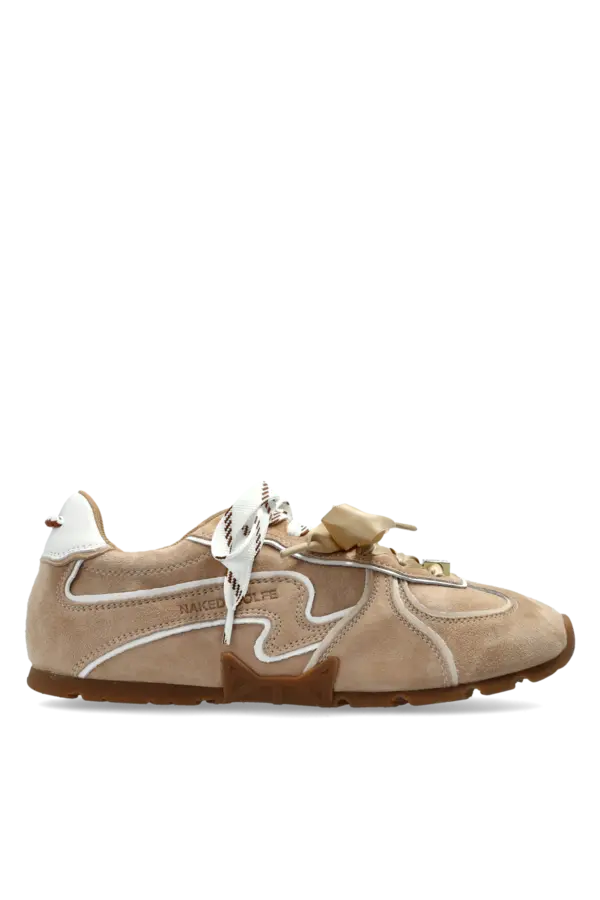 NAKED WOLFE Adored" Suede Sneakers - Beige