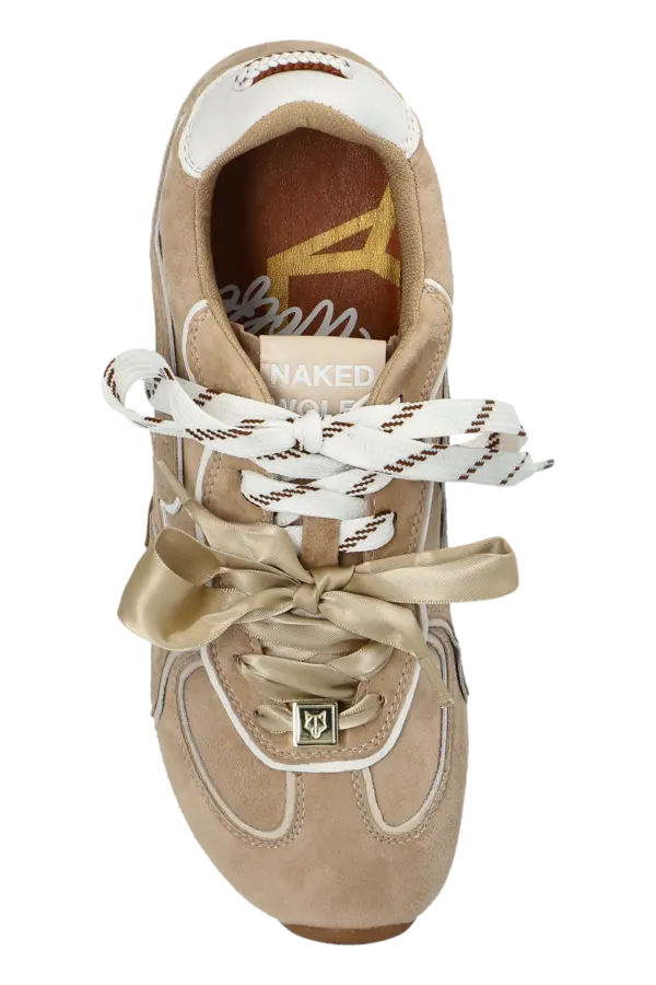 NAKED WOLFE Adored" Suede Sneakers - Beige