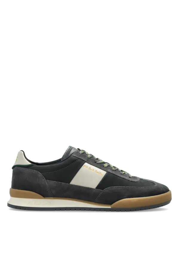 Paul Smith Paneled Suede And Textile Low Top Sneakers