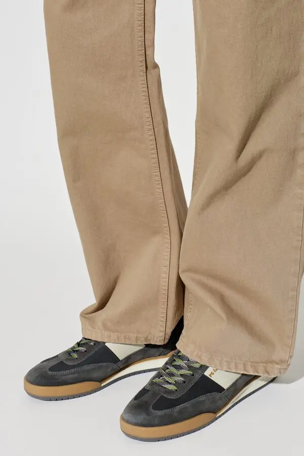 Paul Smith Paneled Suede And Textile Low Top Sneakers