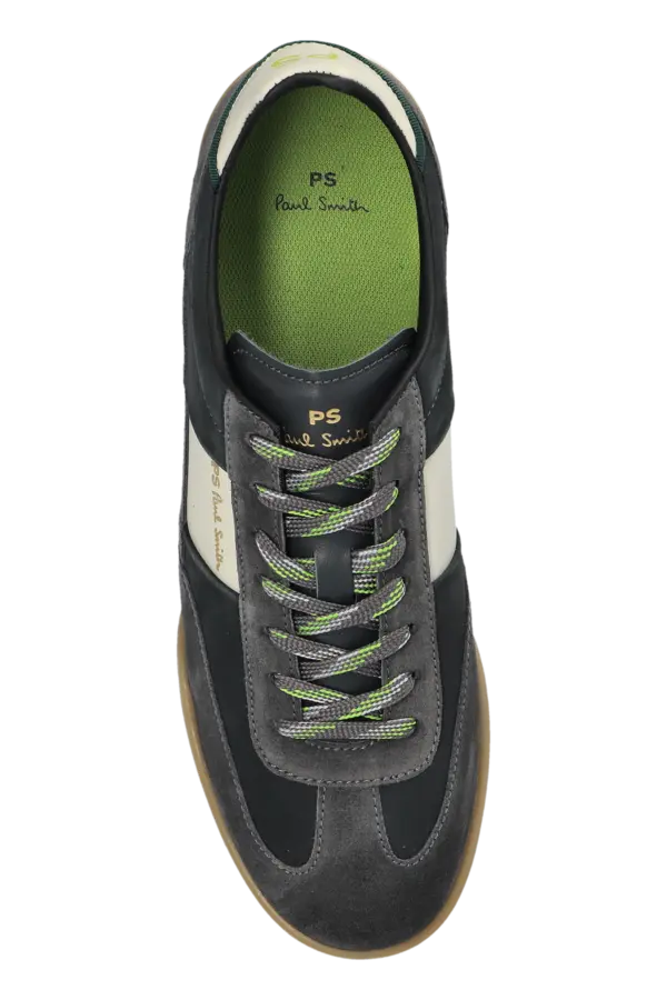 Paul Smith Paneled Suede And Textile Low Top Sneakers