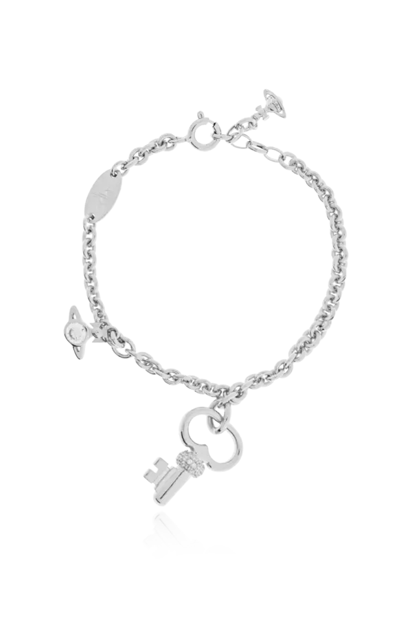 VIVIENNE WESTWOOD Baya" Bracelet With Key Charm - Silver