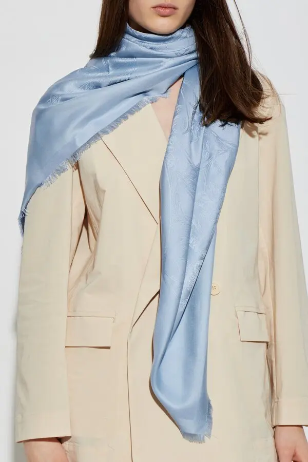 FERRAGAMO Silk Scarf - Blue
