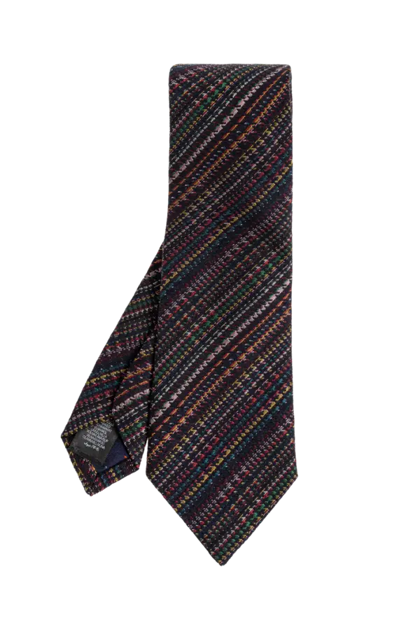 Paul Smith Striped Pattern Neck Tie - Multicolour
