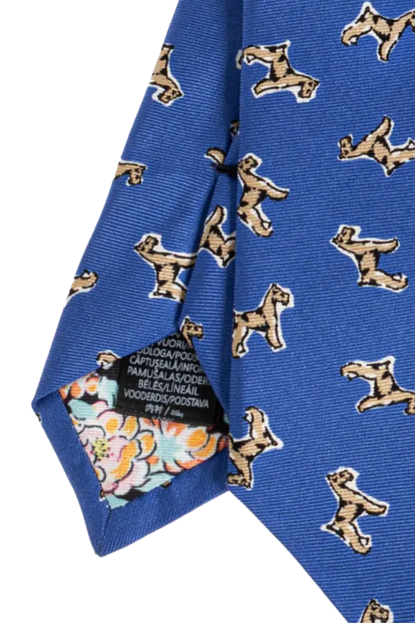 Paul Smith Silk Tie With Dog Motif