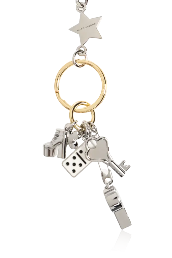 Marc Jacobs Embellished Bag Charm With Mixed Charms