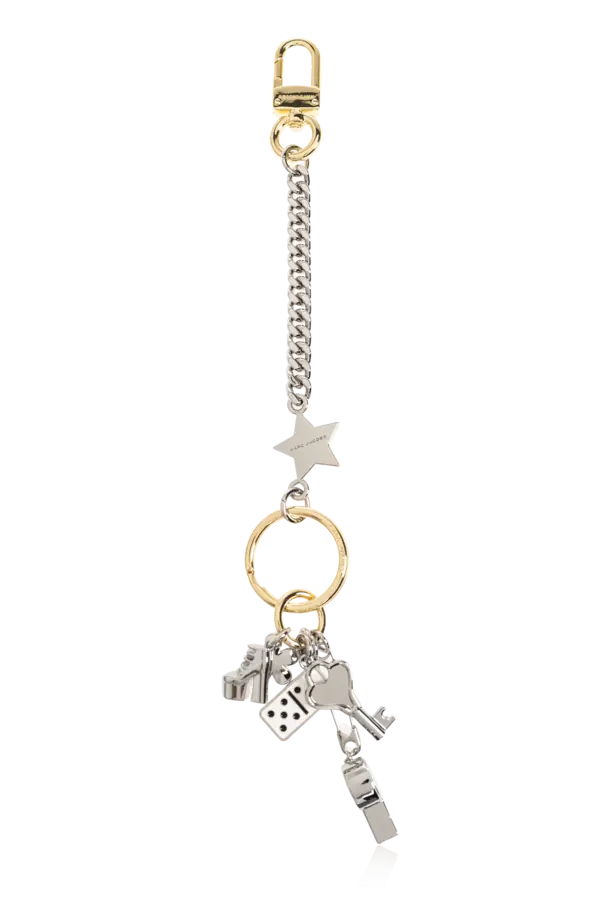 Marc Jacobs Embellished Bag Charm With Mixed Charms