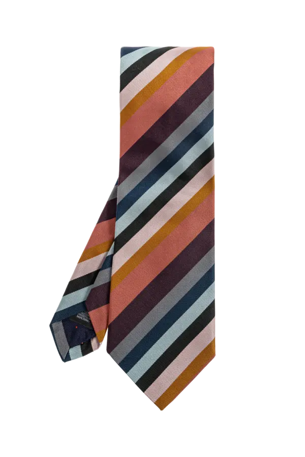 Paul Smith Multicolor Stripe Silk Neck Tie - Multicolour