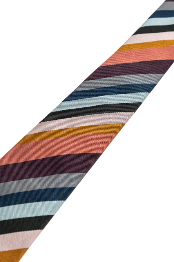 Paul Smith Multicolor Stripe Silk Neck Tie - Multicolour