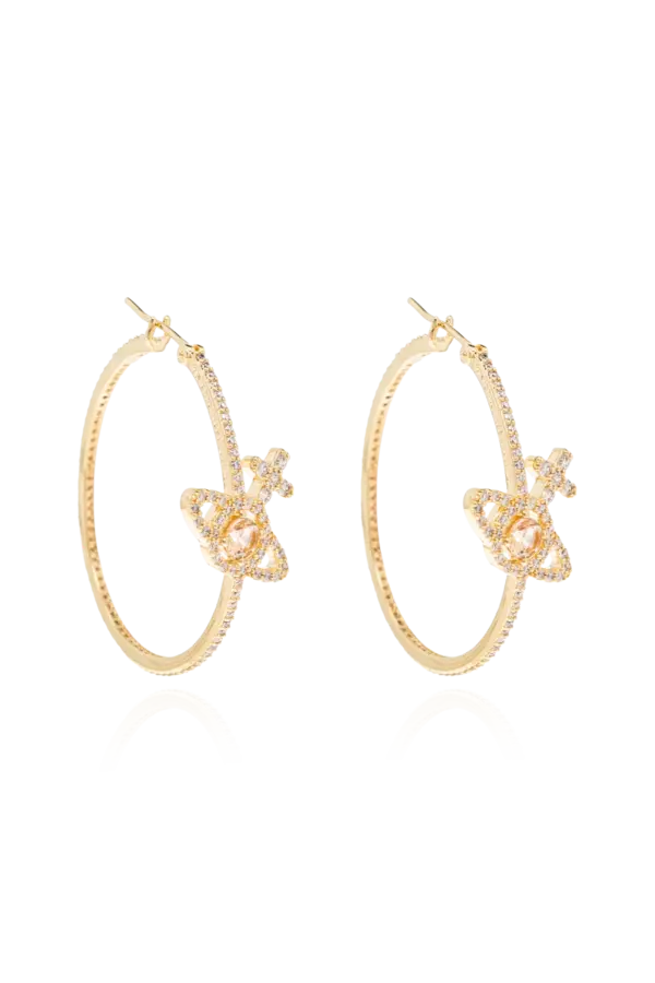 VIVIENNE WESTWOOD Olympia Hoop Earrings By - Gold
