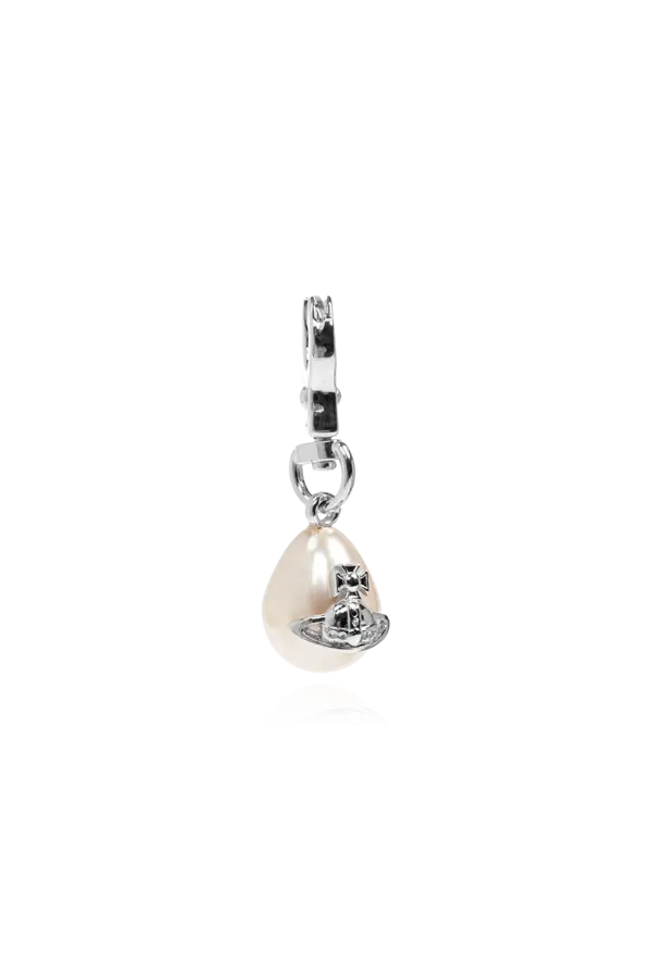VIVIENNE WESTWOOD Claude Single Earring With Pearl - Silver