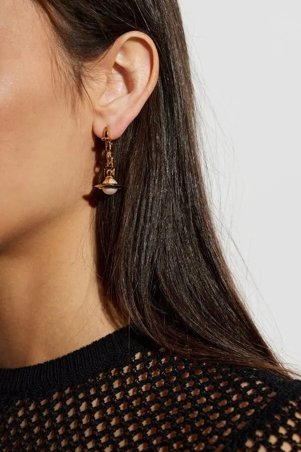 VIVIENNE WESTWOOD Claude Small" Earrings - Gold