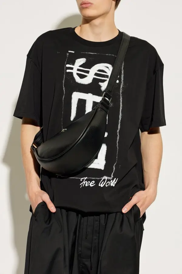VIVIENNE WESTWOOD Leather Crescent Shoulder Bag