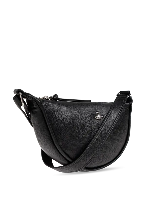 VIVIENNE WESTWOOD Leather Crescent Shoulder Bag