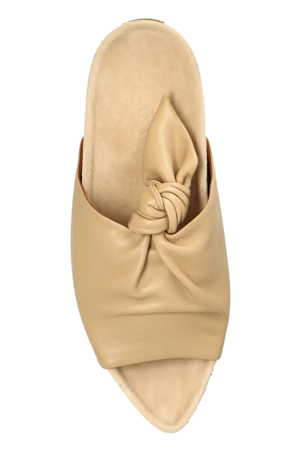 LANVIN Cocoon" Slides - Beige