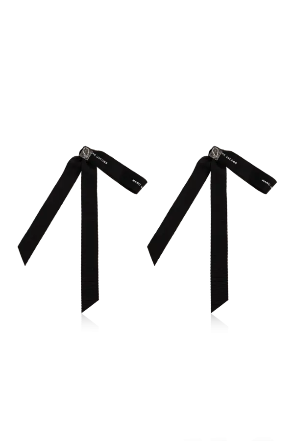 Marc Jacobs Long Logo Ribbon Dangle Earrings