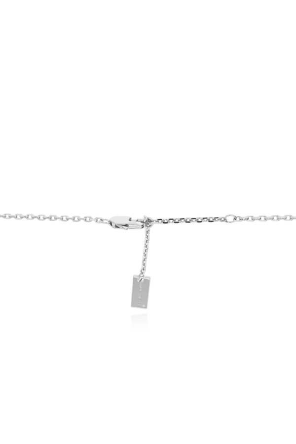 Marc Jacobs Tone Brass Floral Motif Necklace