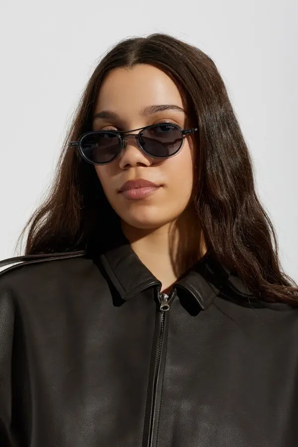 Maison Kitsuné X A. Society Oval Titanium Sunglasses