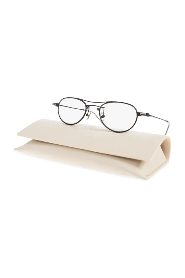 Maison Kitsuné X A. Society Oval Titanium Sunglasses