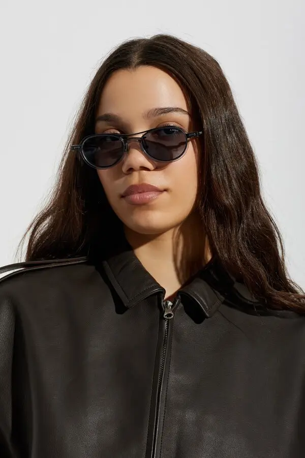 Maison Kitsuné X A. Society Oval Titanium Sunglasses