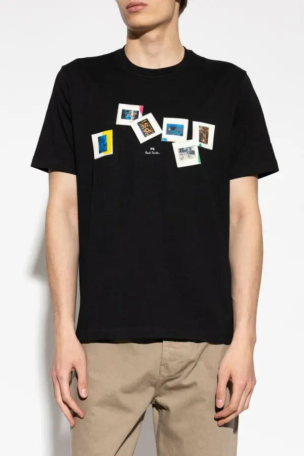 Paul Smith T-shirt With Print - Black