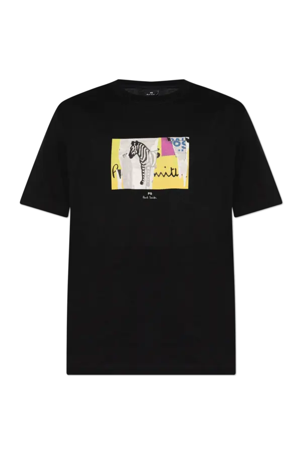 Paul Smith T-shirt With Colorful Print - Black