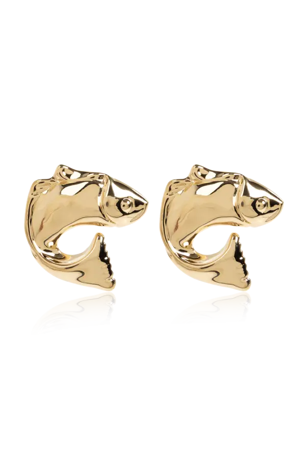 Jacquemus Tone Fish Earrings - Gold