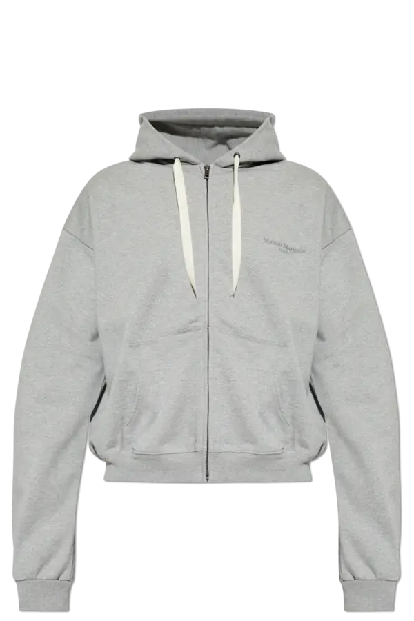 MAISON MARGIELA Cotton Zip-up Hoodie - Grey