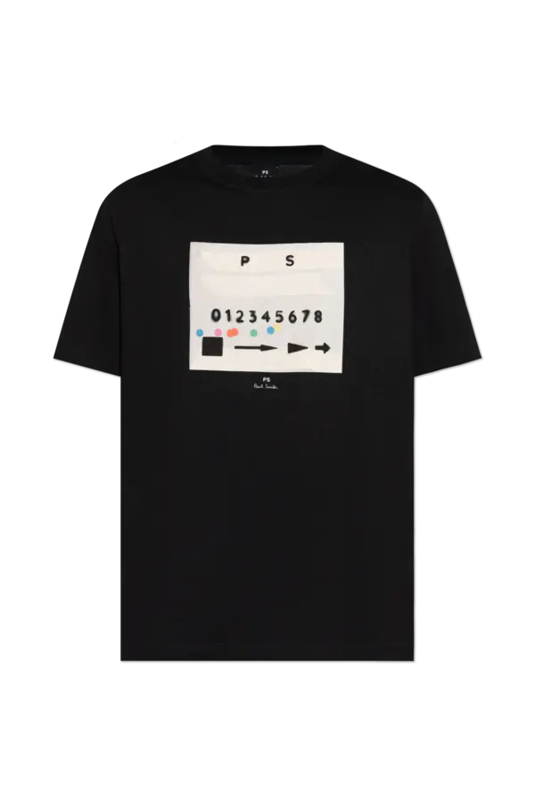 Paul Smith T-shirt With Colorful Print - Black