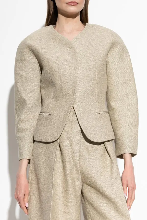 Jacquemus Ovalo" Blazer - Beige