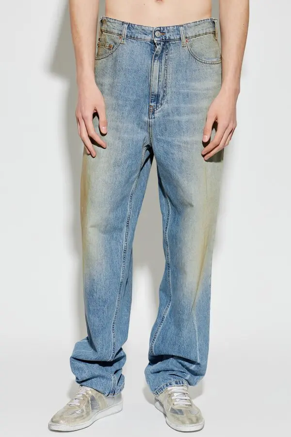 MAISON MARGIELA Vintage Effect Straight Leg Jeans