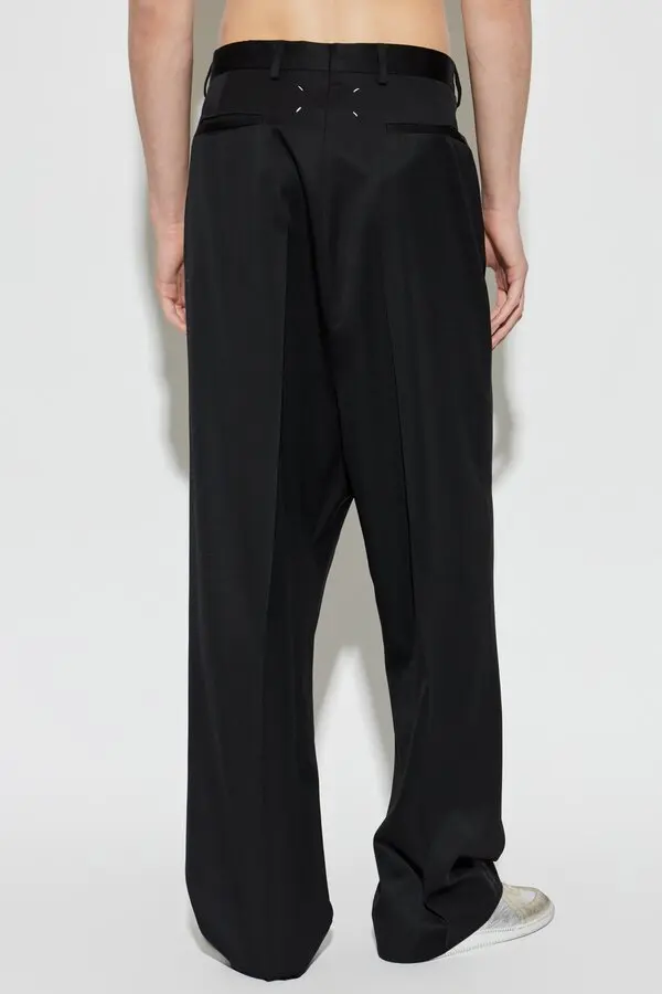 MAISON MARGIELA Wool Pleated Trousers