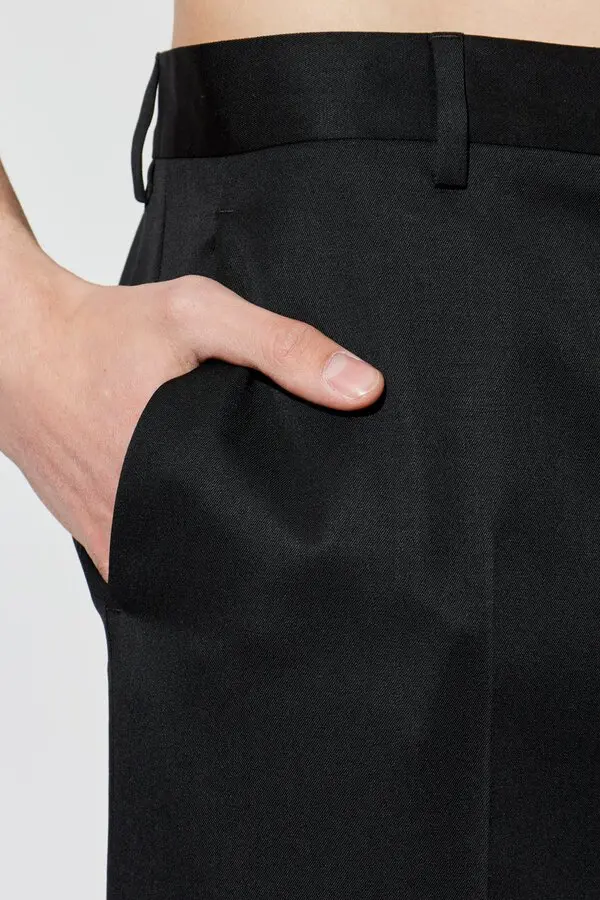 MAISON MARGIELA Wool Pleated Trousers