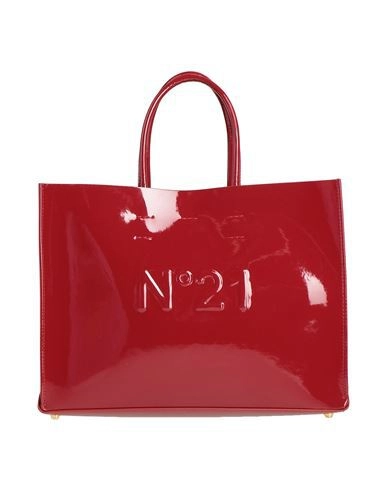 N°21 Glossed Leather Tote Bag - Red