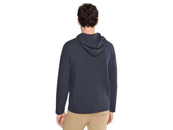 Vince Double Face Pull Over Hoodie - Blue