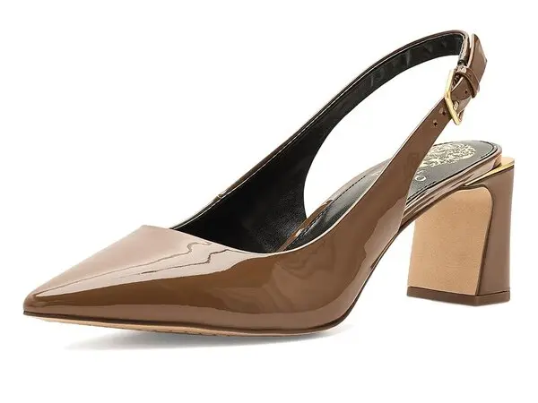 Vince Camuto Hamden Buckle Slingback Pumps - Brown