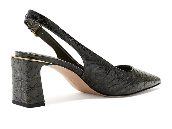 Vince Camuto Hamden Buckle Slingback Pumps - Olive