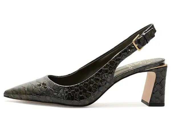 Vince Camuto Hamden Buckle Slingback Pumps - Olive