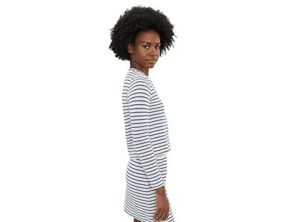 Madewell Birdie Tuck Stitch Stripe Top
