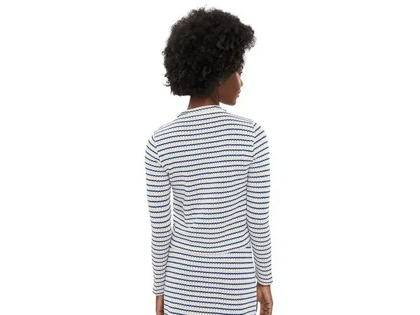 Madewell Birdie Tuck Stitch Stripe Top