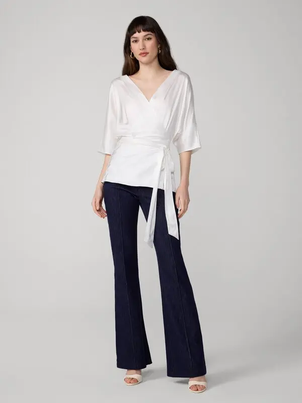 Diane Von Furstenberg Amara Wrap Top