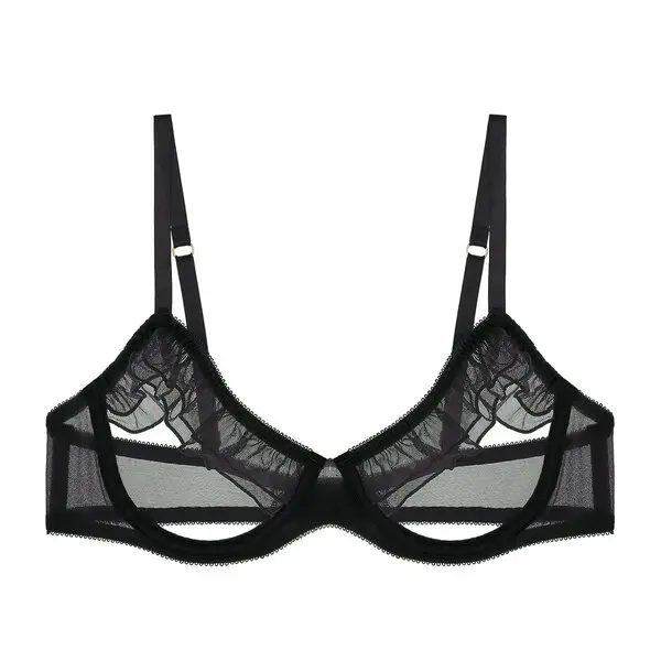 JOURNELLE Odette Open Cup Bra - Black