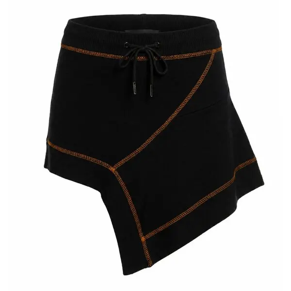 GAO REPUBLIC Asymmetric Hem Mini Skirt