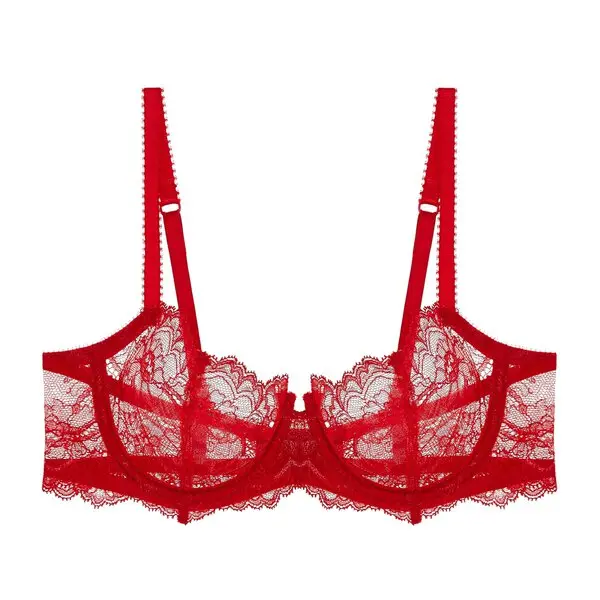 JOURNELLE Anais Low Balconette Bra Scarlet - Red