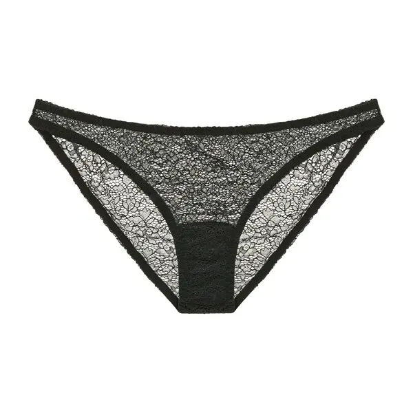 JOURNELLE Alix Cheeky Bikini Noir Lace Panty - Black