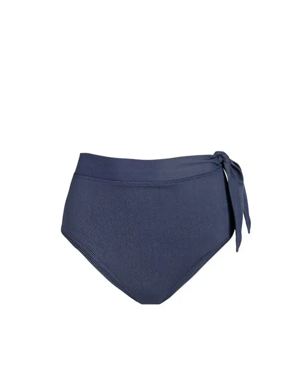CHANGE OF SCENERY Side Tie High Waist Bikini Bottom - Blue