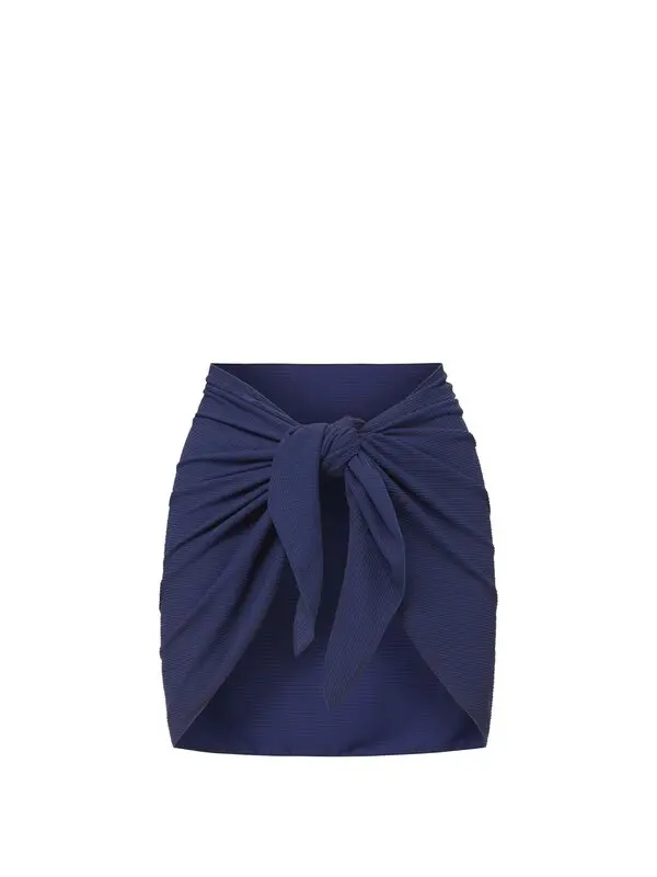 CHANGE OF SCENERY Liv Sarong Navy Texture - Blue