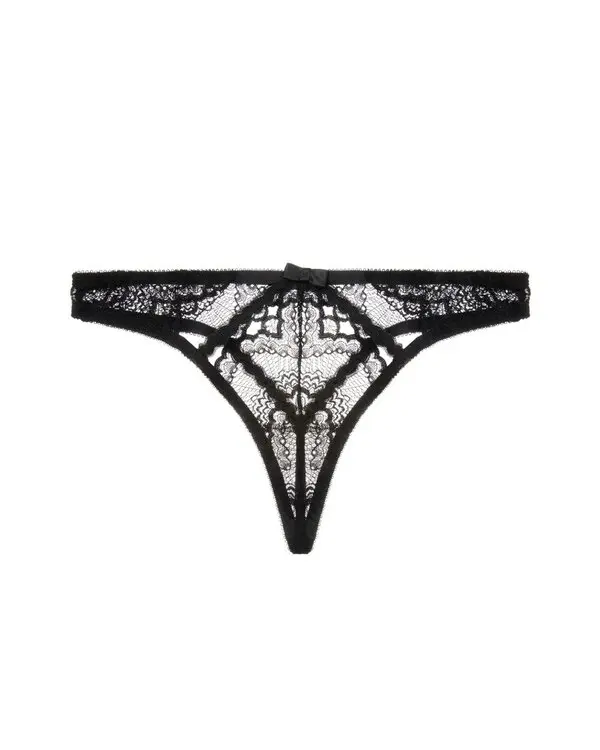 JOURNELLE Natalia String Thong Noir - Black