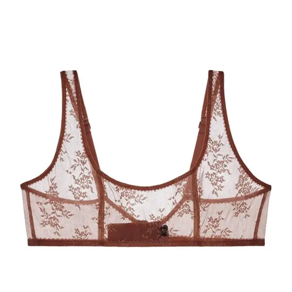 JOURNELLE Romy Scoop Bralette Pecan - Brown